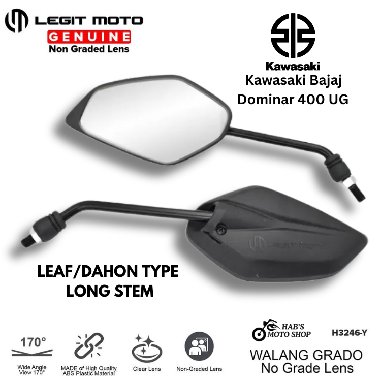 Kawasaki Bajaj Dominar 400UG LEGITMOTO High-Quality Leaf Type Black ...