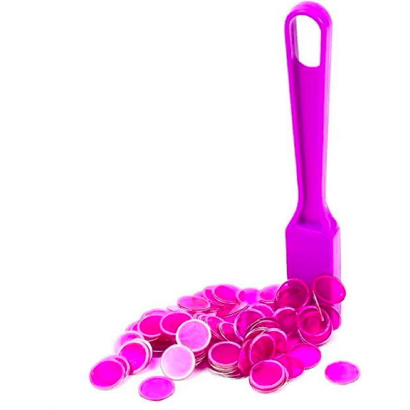 Bingo Magnet : Purple Color - 1 Wand and 100 Magnetic Chips per set ...