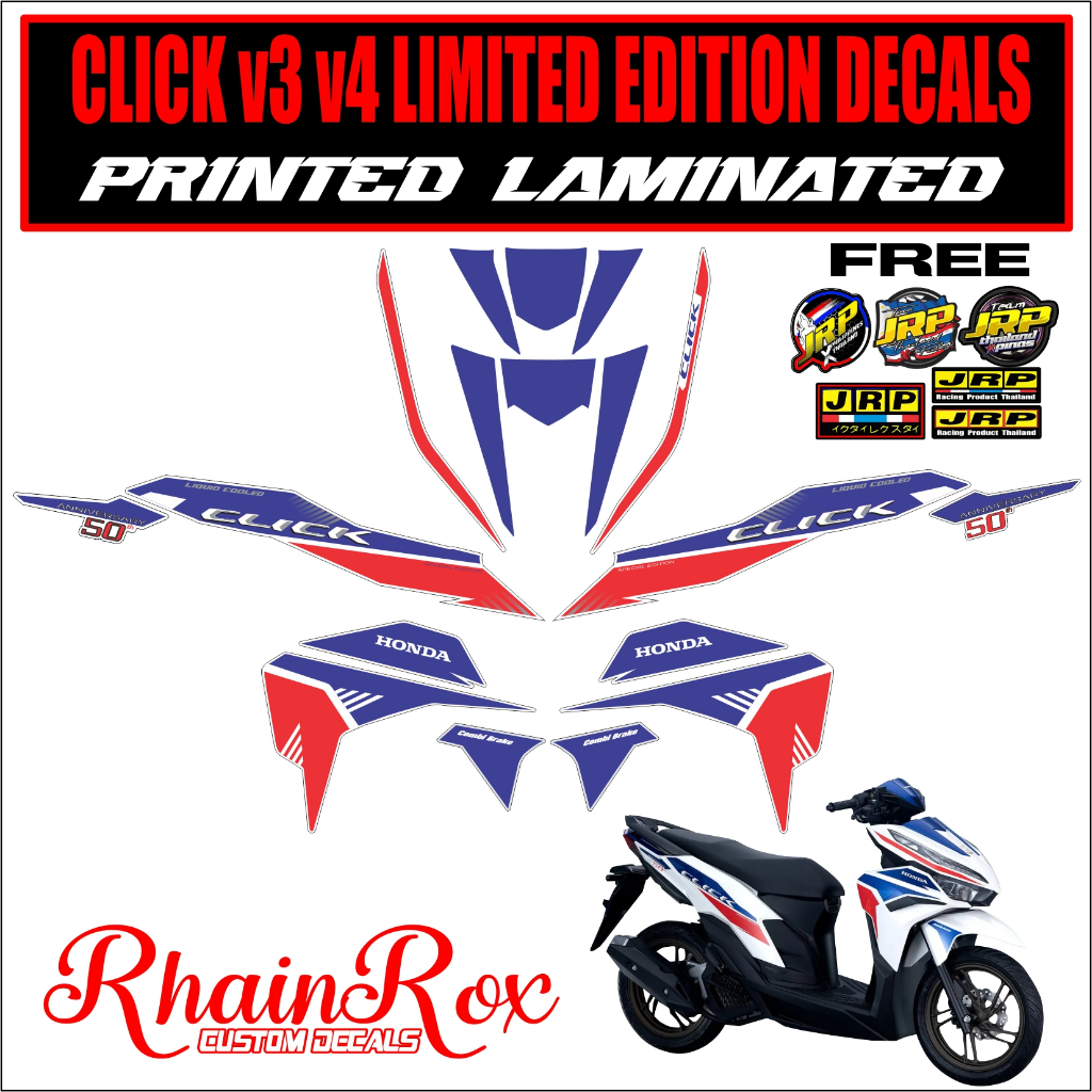 limited edition decals for click v3 v4 | Shopee Malaysia