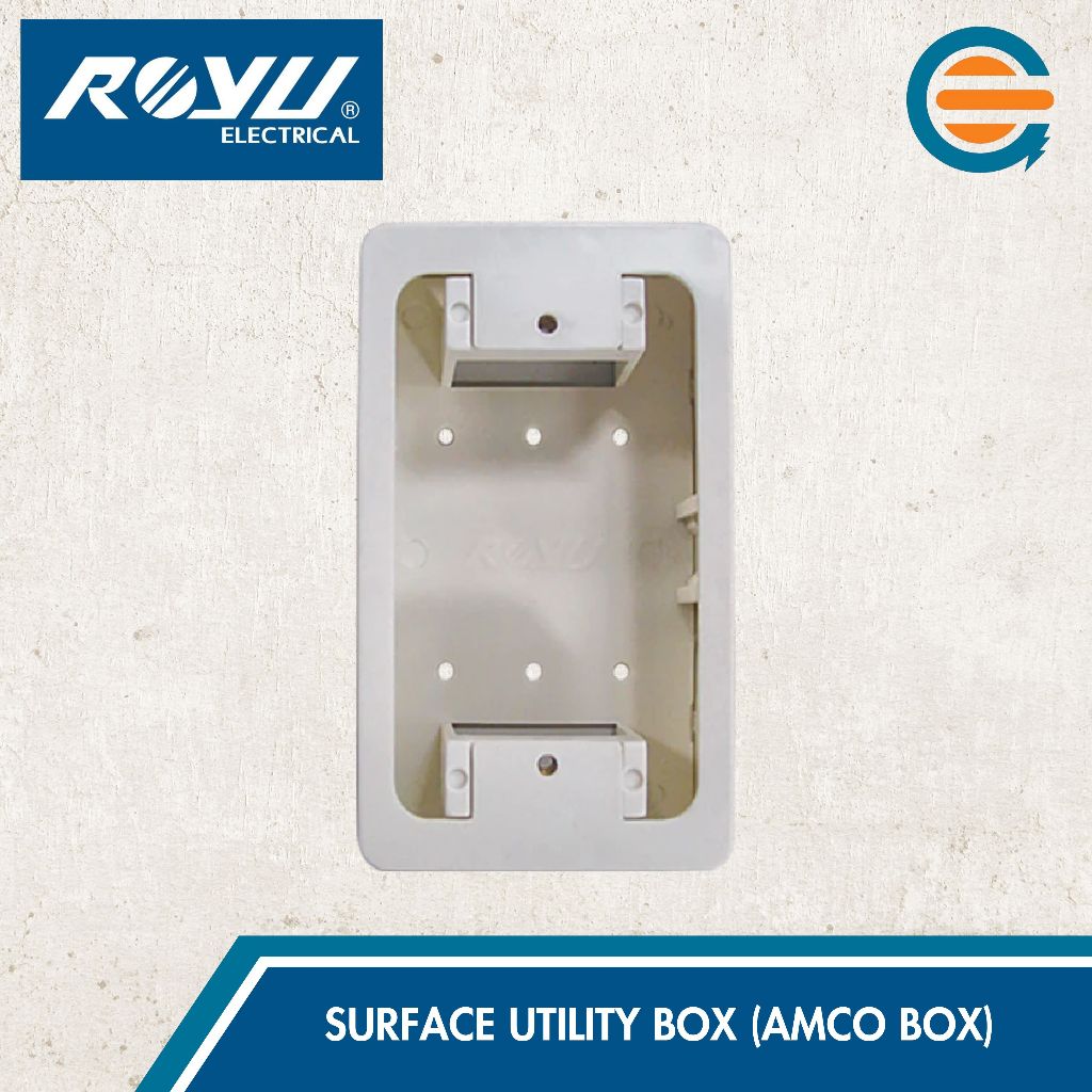 ROYU Surface Utility Box AMCO BOX (White) | Shopee Malaysia