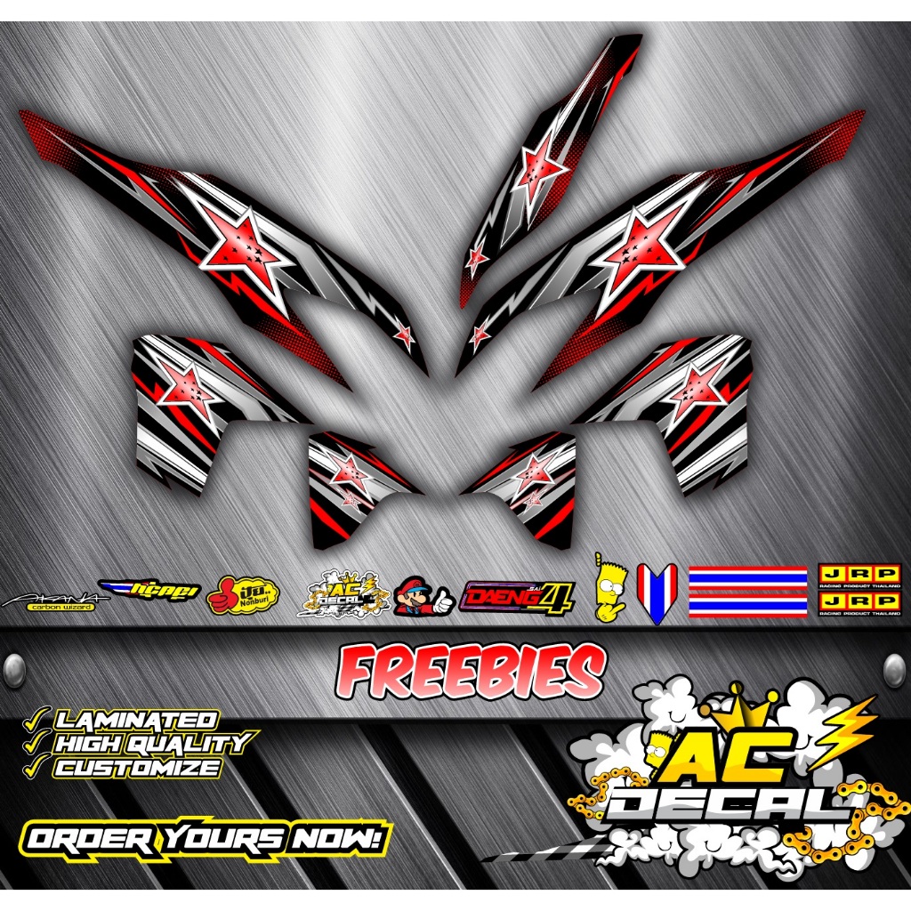 Honda Click 125i V2 Star Decal Customize Color | Shopee Malaysia