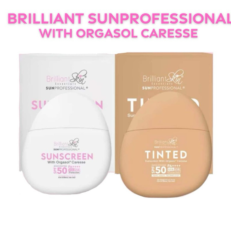 BRILLIANT SUNSCREEN WITH ORGASOL with Spf 50 Pa+++ 50grams | Shopee ...