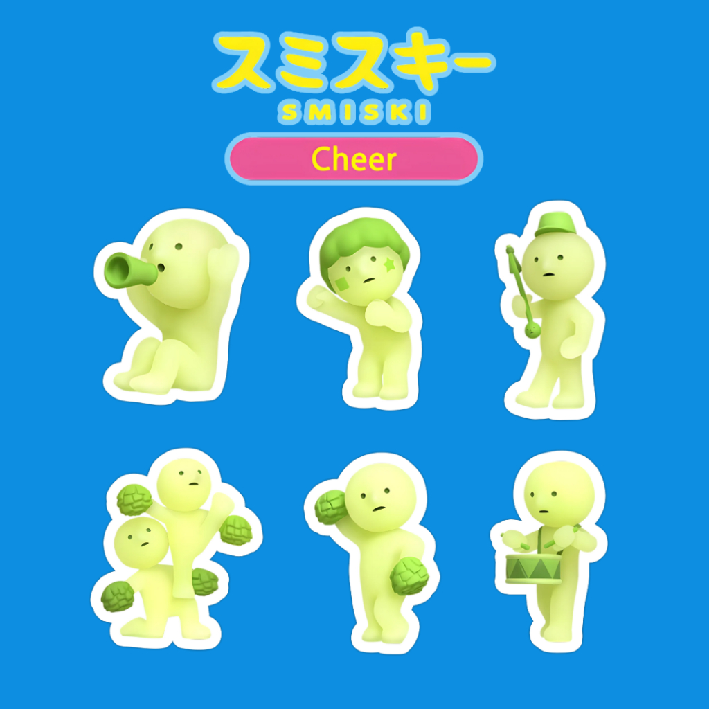 SMISKI Cheer Series Sticker Set (6pcs) | Shopee Malaysia