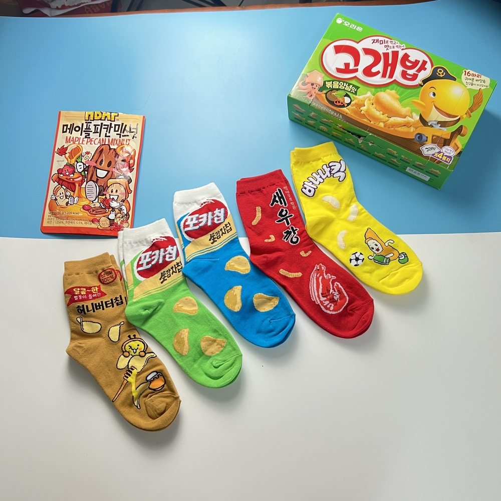 Korean Socks - Korean Potato Chips Food Socks - Iconic Socks | Shopee ...