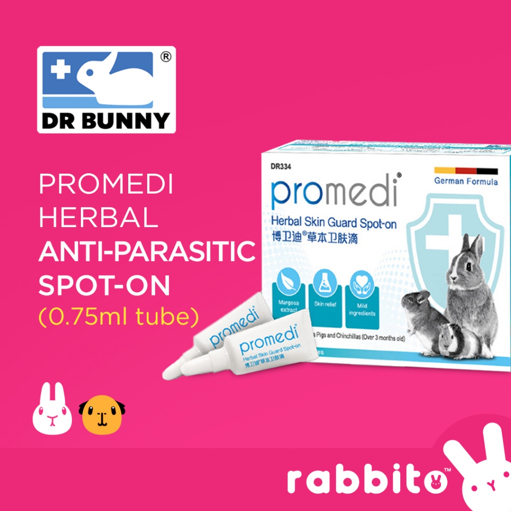 Dr. Bunny Promedi Herbal Skin Guard Anti-Parasitic Spot-On for rabbits ...