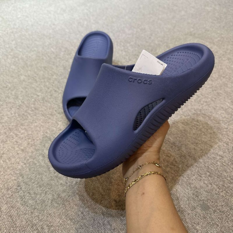 Crocs Mellow Slide Blue | Shopee Malaysia