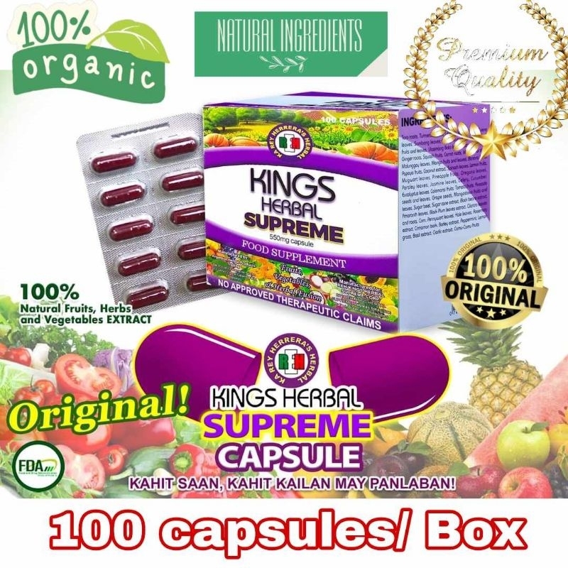 Kings Herbal Supreme Capsule (100capsules/Box) | Shopee Malaysia