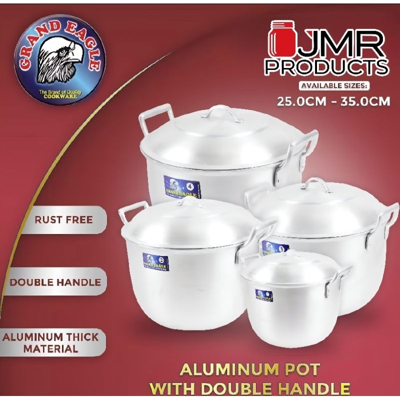 Aluminum Large kaldero with double handle | Shopee Malaysia