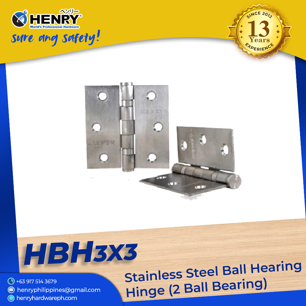 HINGE BALL BEARING STAINLESS STEEL - HBH3X3 (HENRY) | Shopee Malaysia