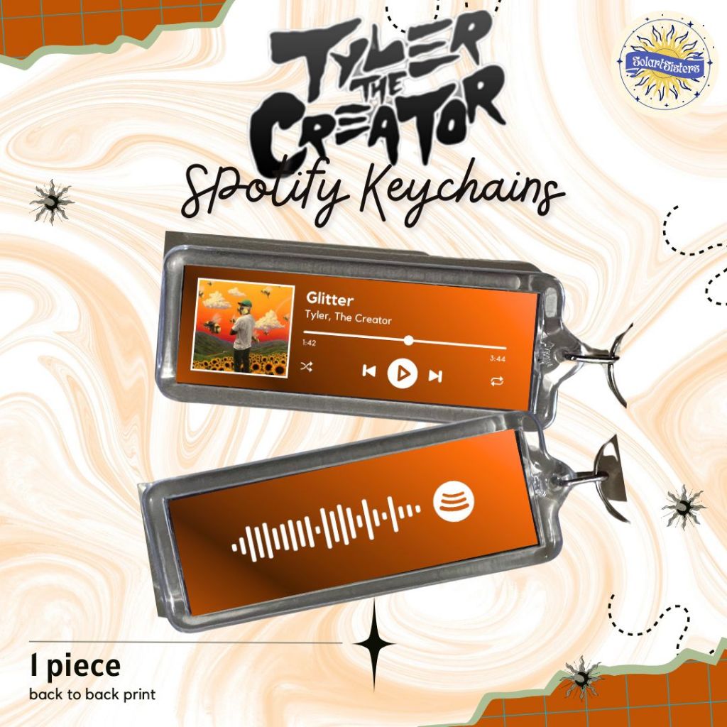 Fanmade Tyler The Creator Inspired Spotify Keychains Scannable code ...