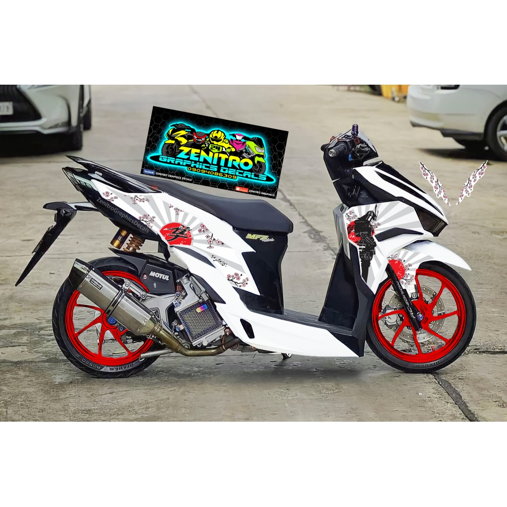 JAPAN SAMURAI DECALS FOR CLICK V3/V4 ONLY (ZENITRO GRAPHICS DECALS ...