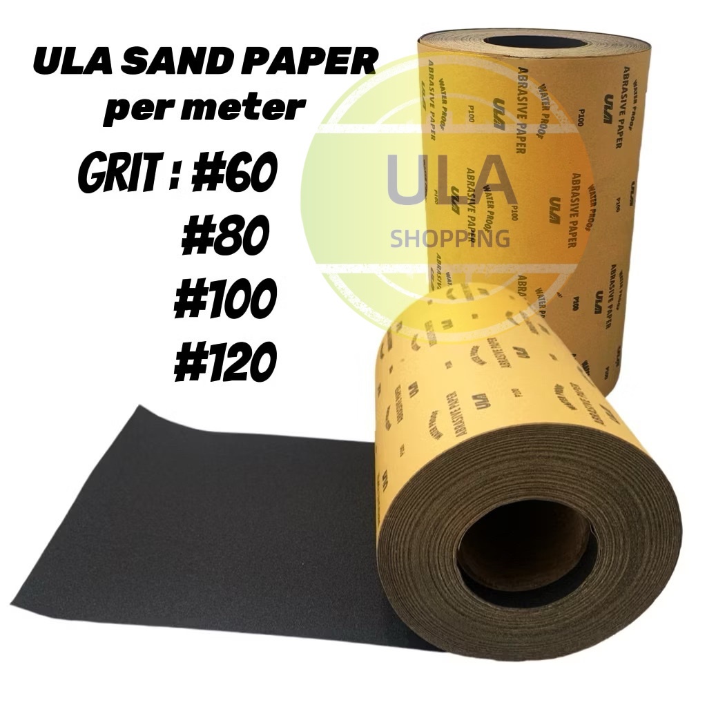 Ula Sand Paper /Liha ( 60 80 100 120) - Sold per Meter | Shopee Malaysia
