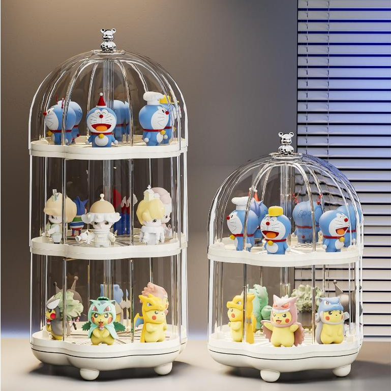 Rotating Blind Box Display Shelf Transparent Multi-Layer Dustproof Lego ...