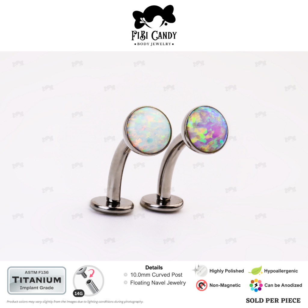 FiBiCandy NVL0019 Olga 14G Astm F136 Implant Grade Titanium Belly ...
