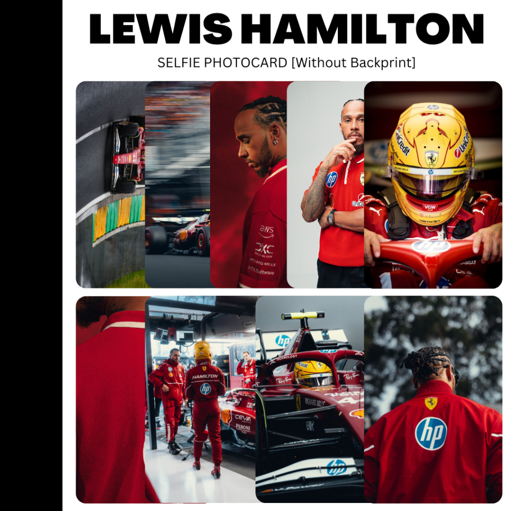 F1 Racing Driver Lewis Hamilton Selfie Fanmade Photocard [No Backprint ...
