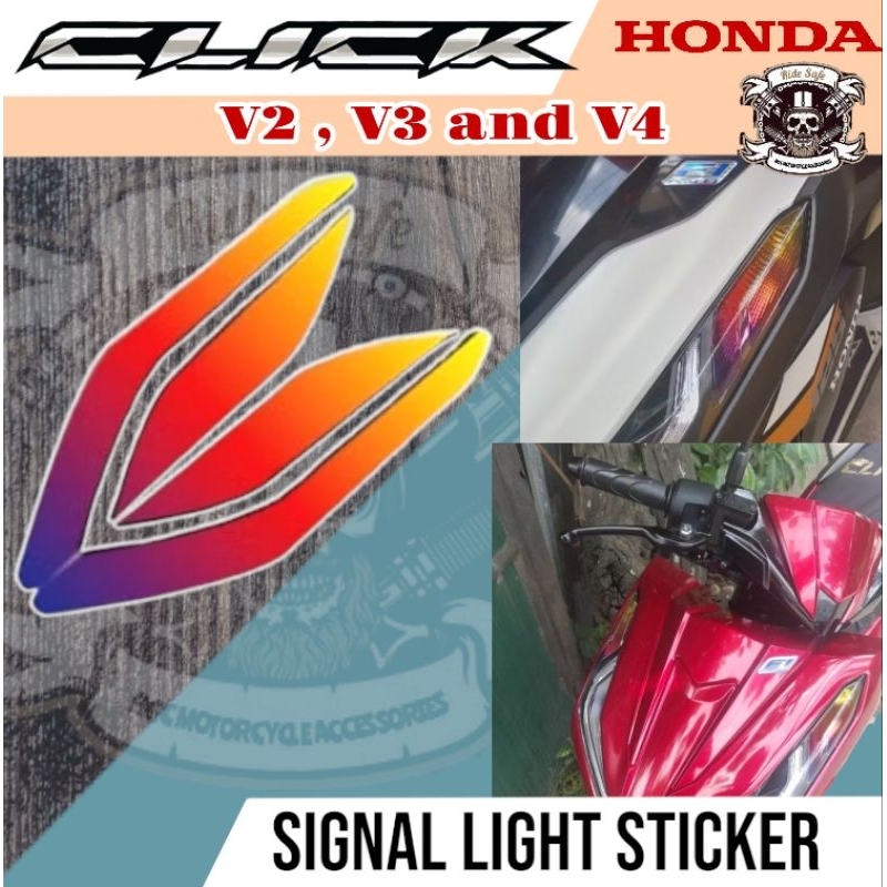 Honda Click 125i and 150i Version 2,3 and 4 Signal Lights Sticker ...