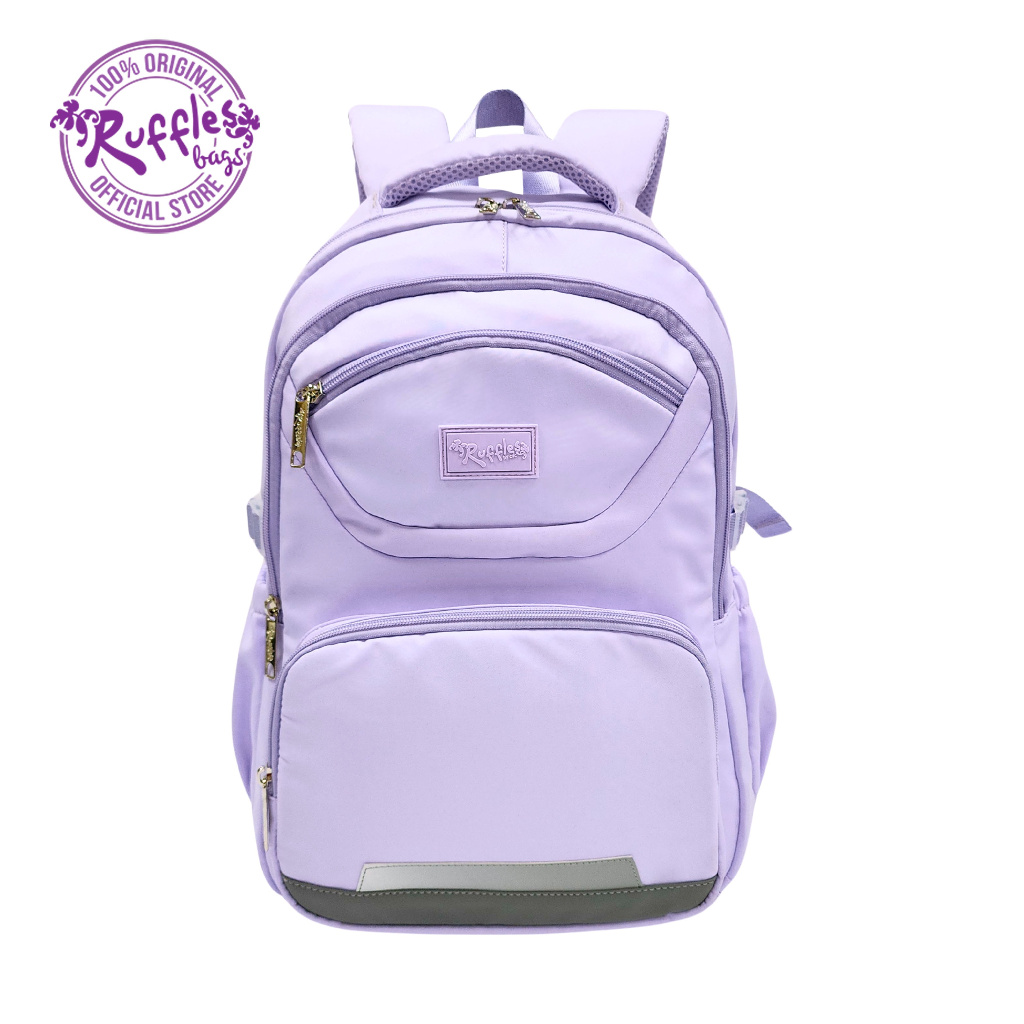 Ruffles Bags Jasmine 18-Inch Backpack 2 (Purple, Peach) | Shopee Malaysia