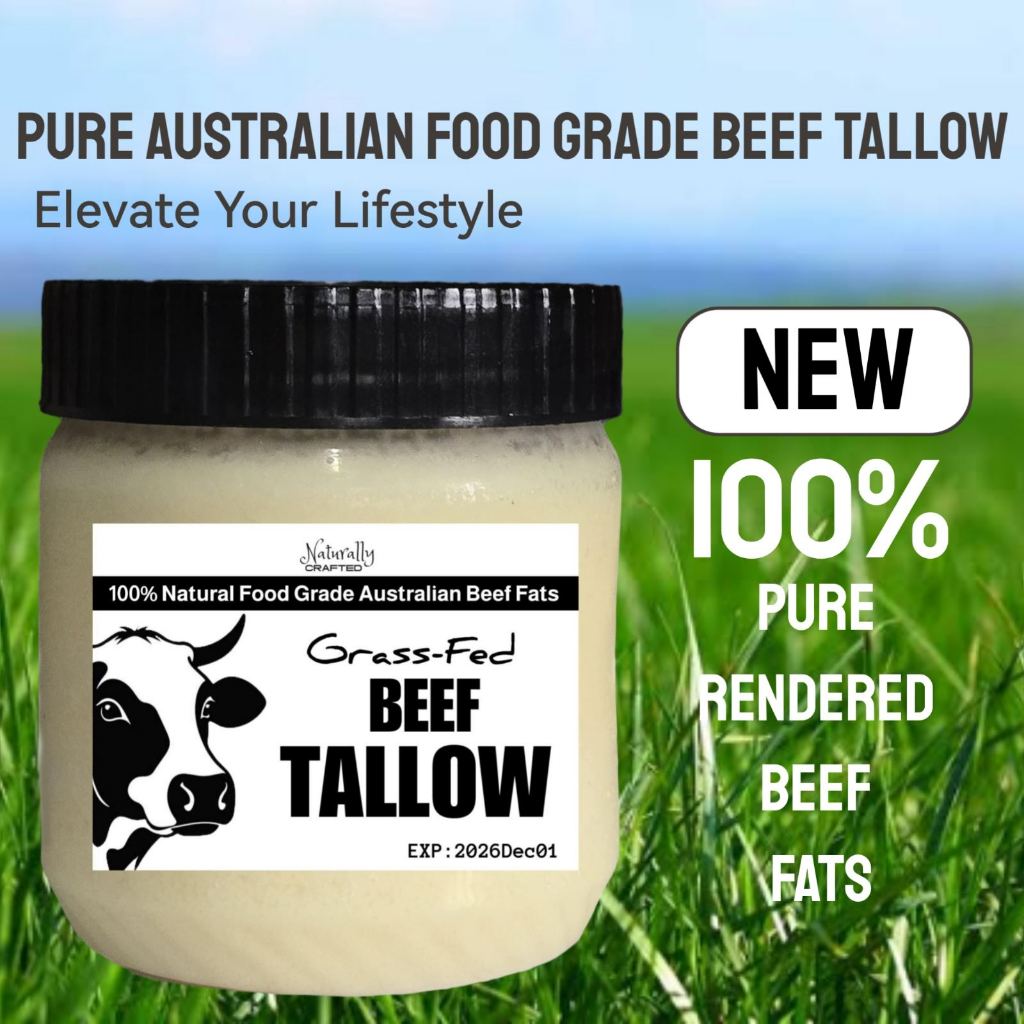 230 ml Grass Fed Australian Pure Rendered beef tallow Food Grade no ...