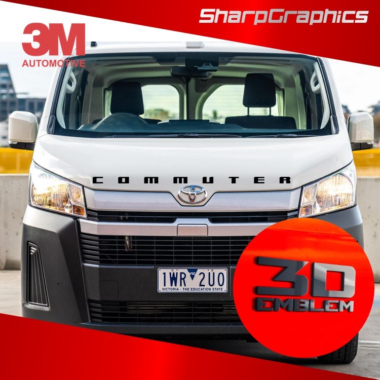 Toyota Commuter 3D Hood Emblem Set | Shopee Malaysia