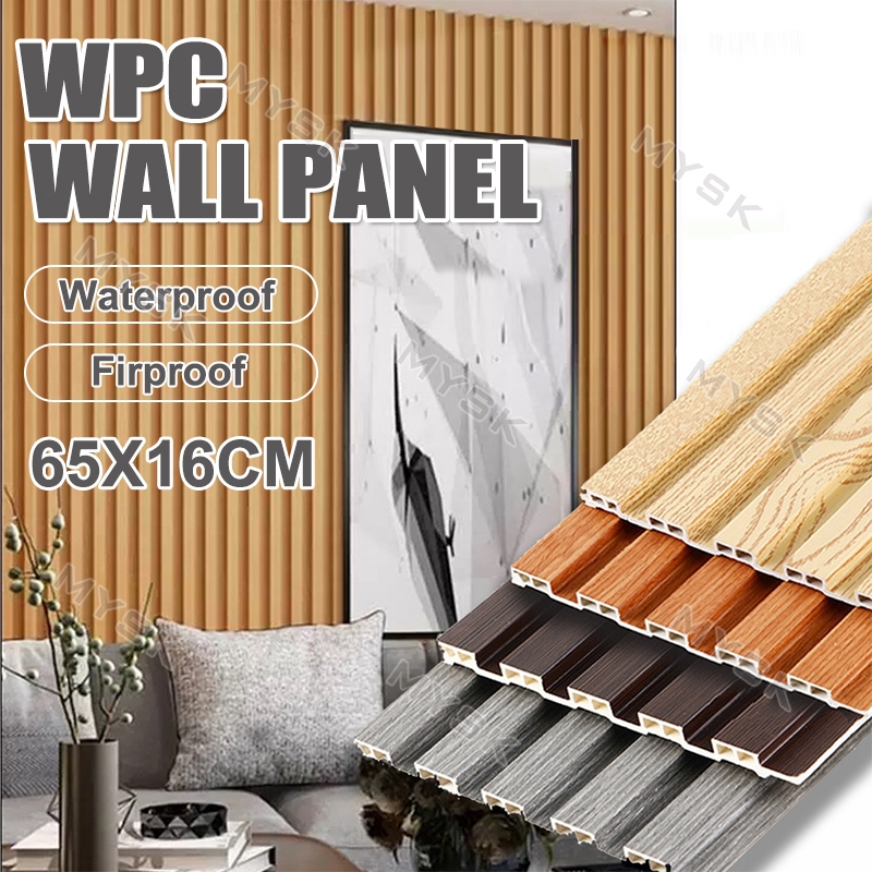 10/20Pcs Wall Panel Wood Grille Board PVC Background Wall Decor Sticker ...