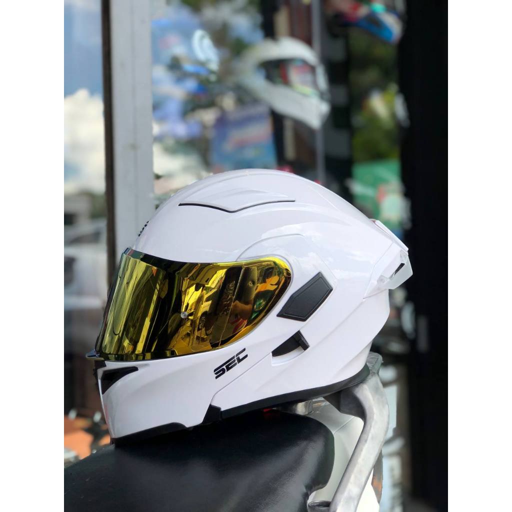 SEC WHIRLWIND PLAIN MODULAR HELMET | Shopee Malaysia