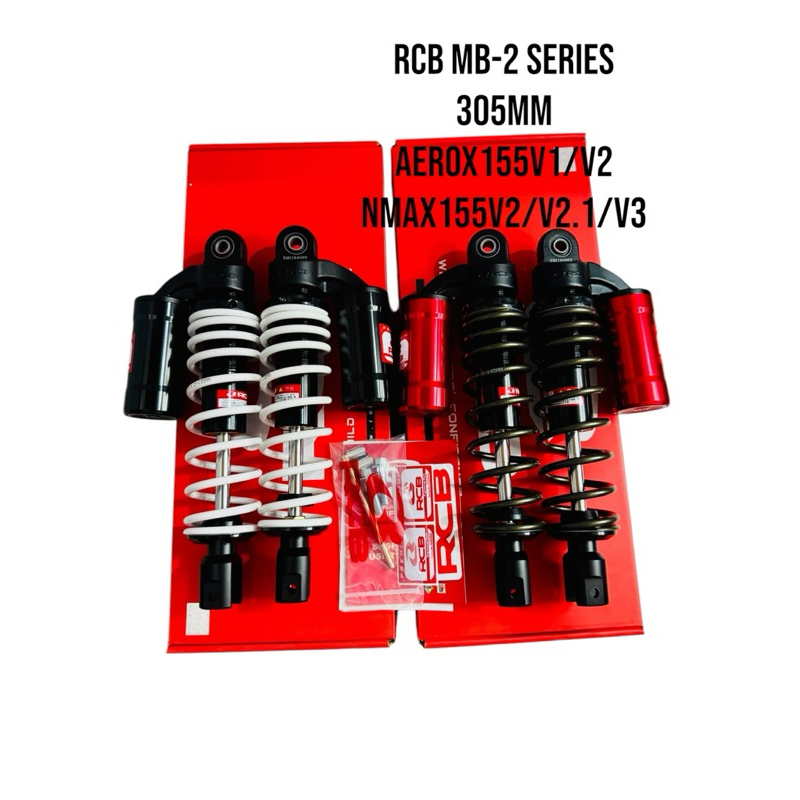 RCB MB-2 SERIES SHOCK 305mm AEROX155V1/V2/NMAX155V2/V2.1/V3 TECHMAX ...