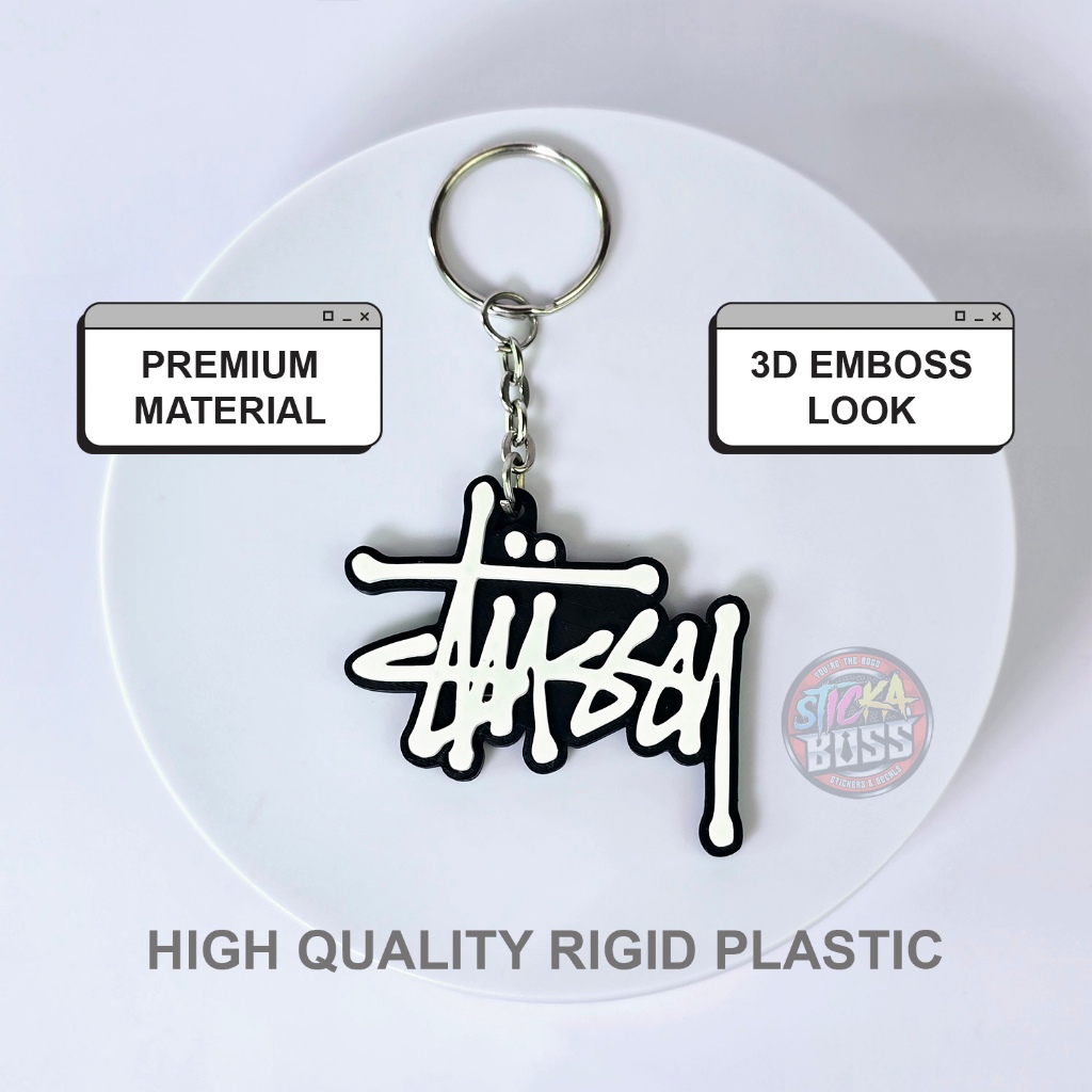 Stussy Keychain - High Quality 3D Printed Keychains【STICKABOSS ...