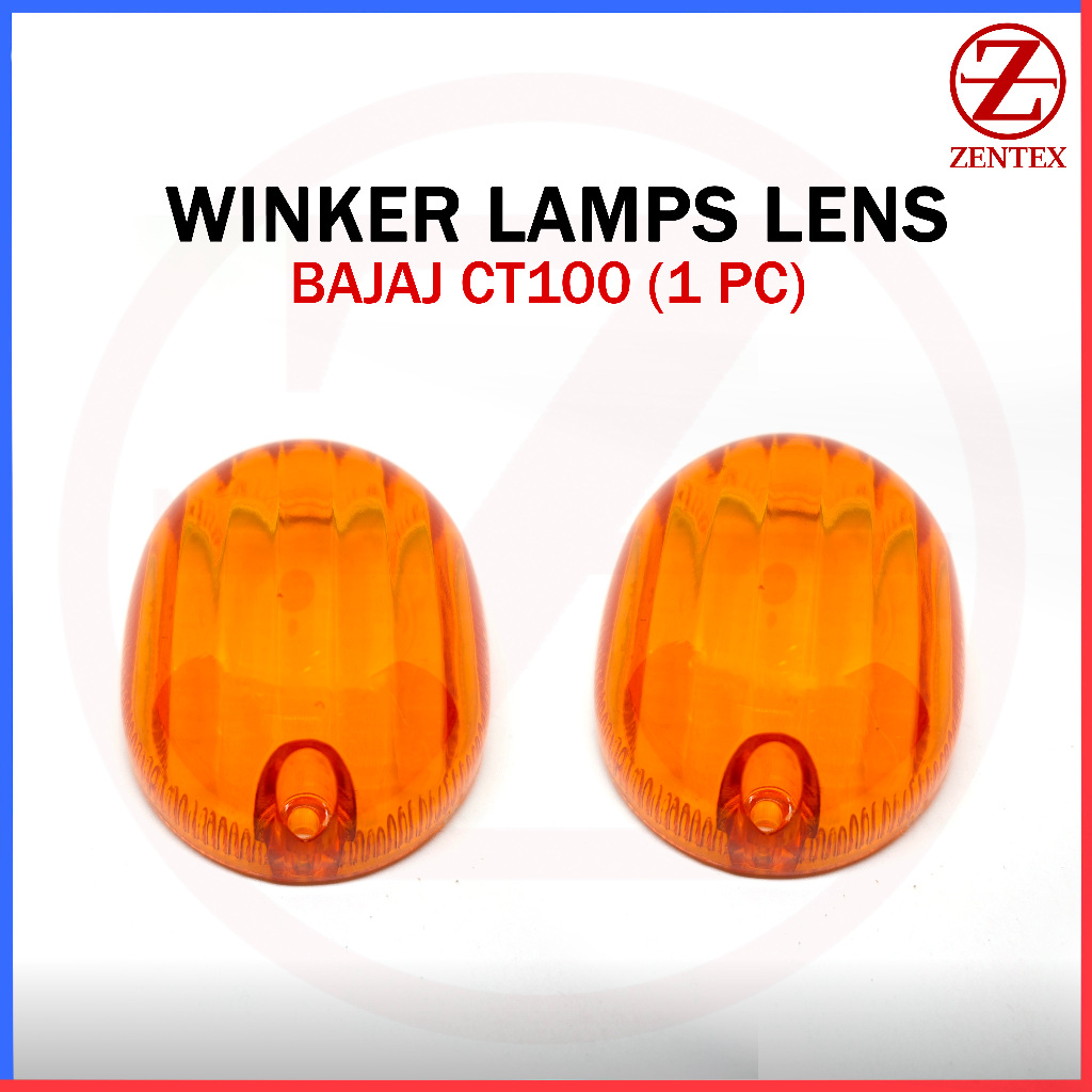 WINKER LAMP LENS ORANGE CT100 BAJAJ CT 100 MOTORCYCLE (1 PC) | Shopee ...