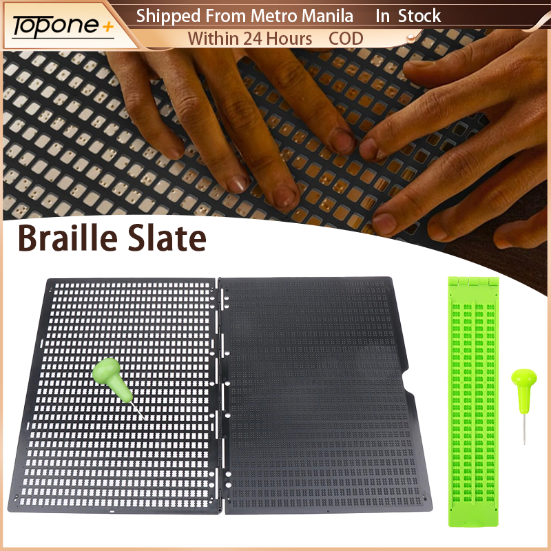 Plastic Braille Slate With Stylus Braille Fingerboard Writing Kits For ...