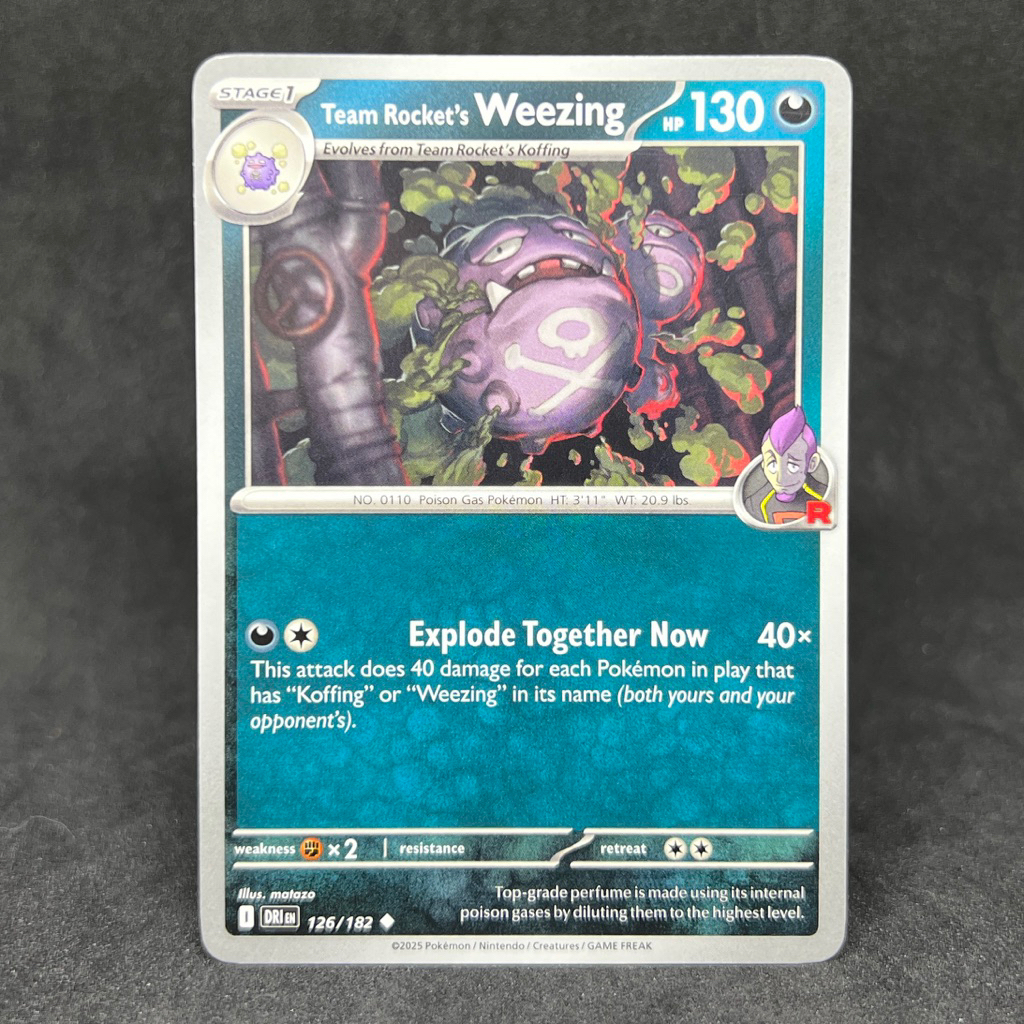 Pokemon TCG Team Rocket's Weezing 126/182 2025 Scarlet & Violet Destined Rivals | Shopee Malaysia