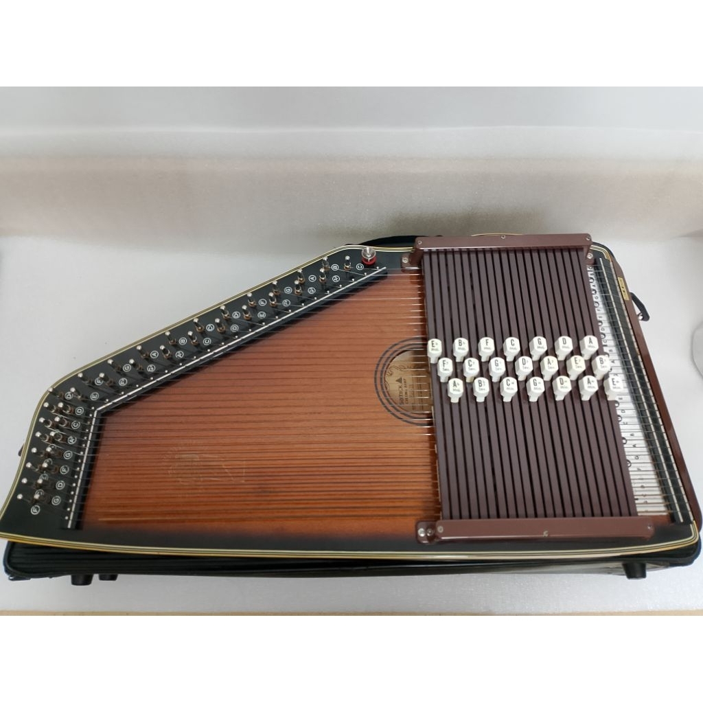 SAMICK CHROMA HARP (Auto Harp) With Leather Hard Case, Made in Korea ...