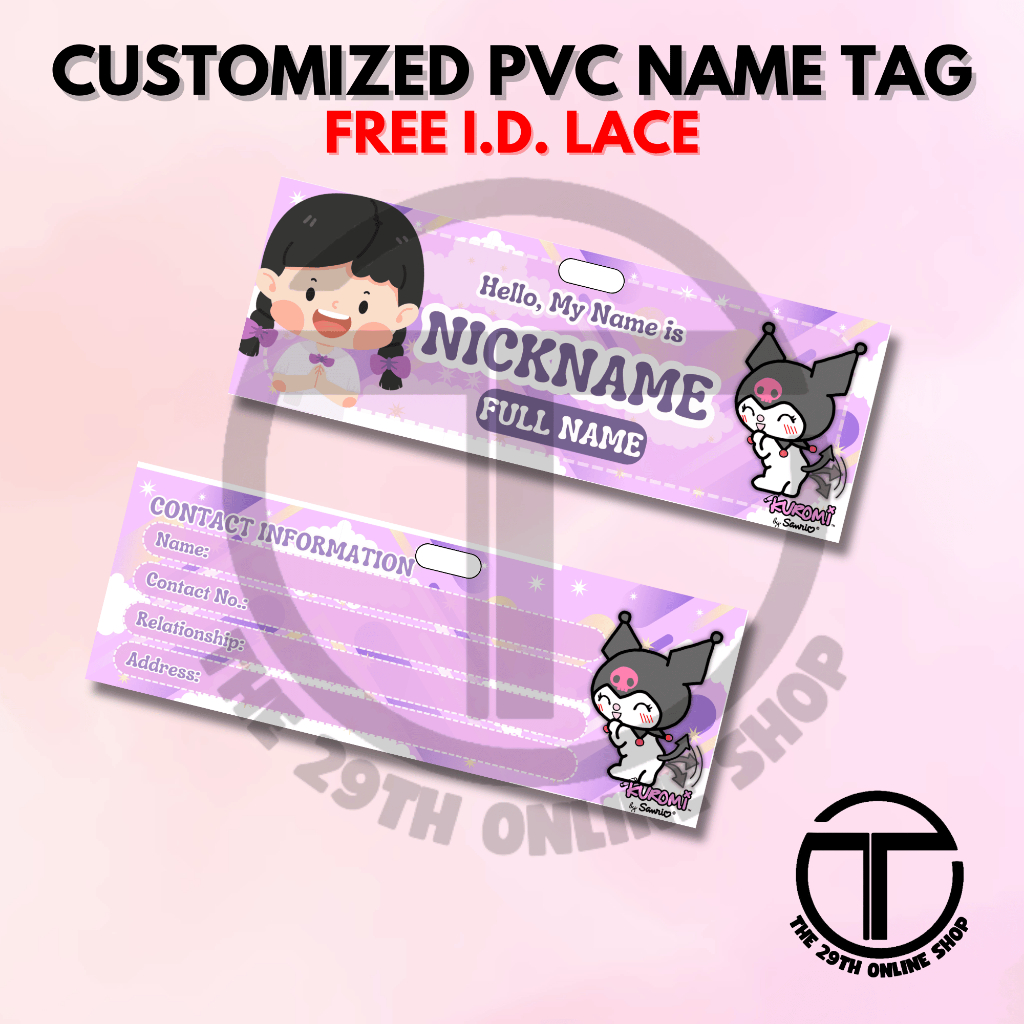 Customized PVC Name Tag / Name Plate Back to School | Shopee Malaysia