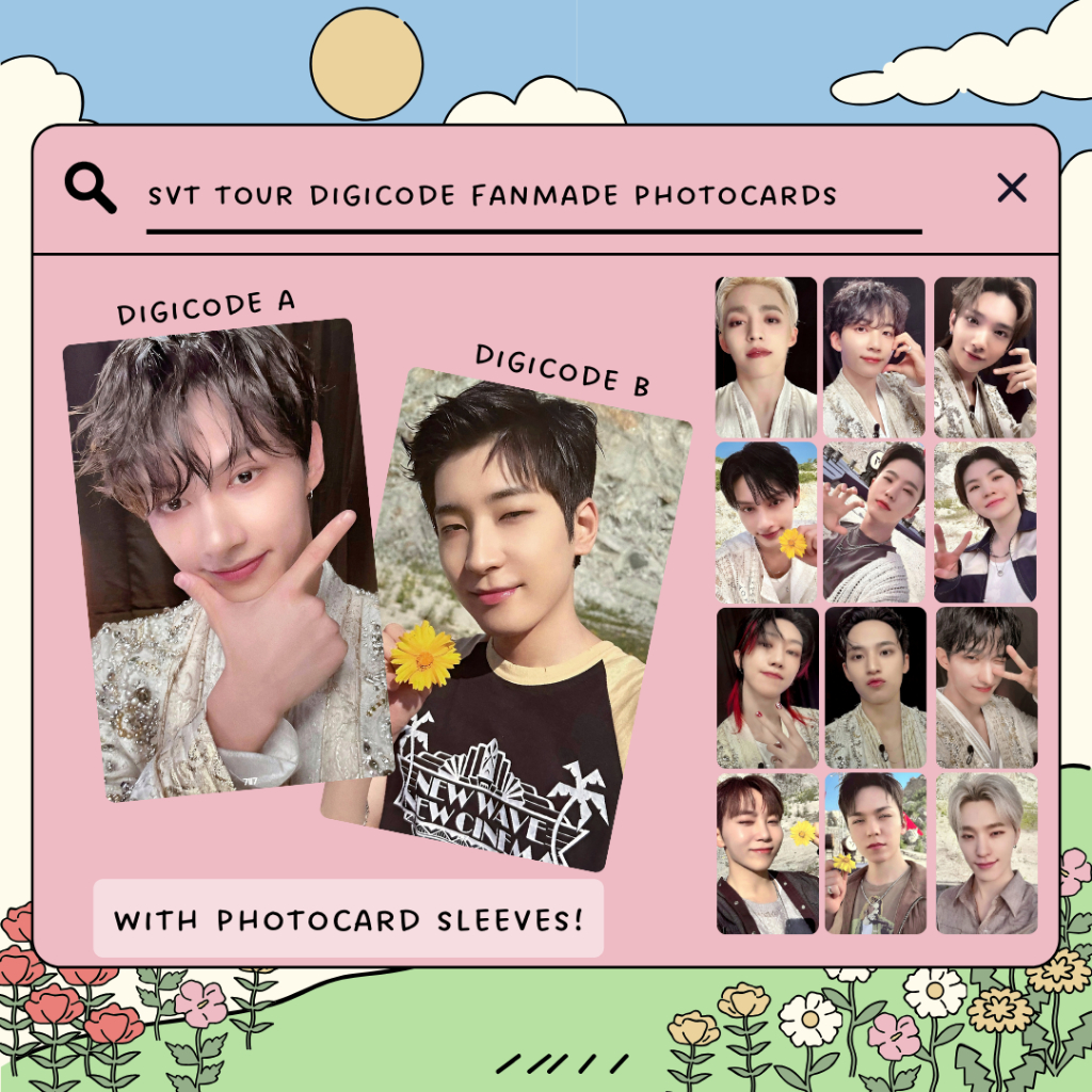 [PER PIECE] SEVENTEEN SVT TOUR FOLLOW TO SEOUL DIGICODE A & B FANMADE ...