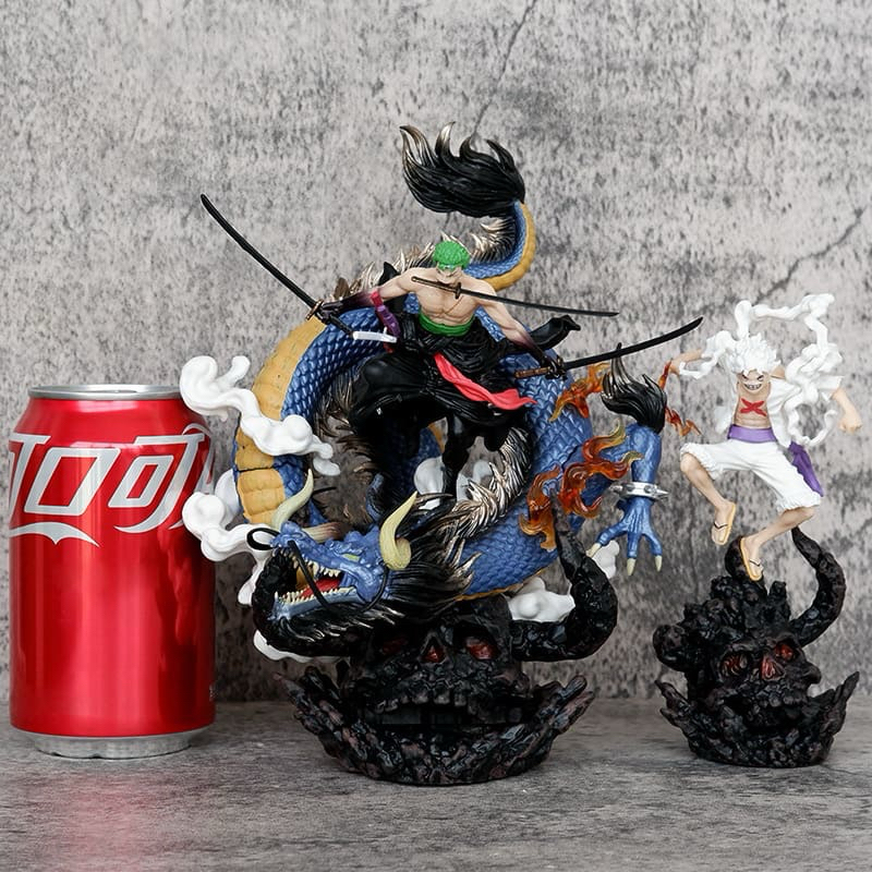 One Piece zoro and gear 5 luffy action figure, gk knock off | Shopee ...