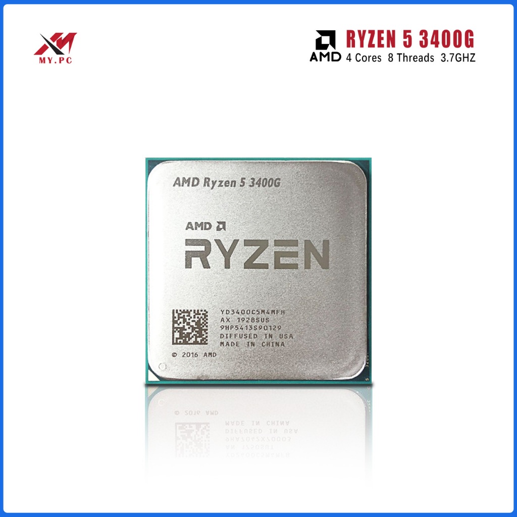 AMD Ryzen 5 3400G 3.70GHz Quad-Core Eight-Thread 65W Socket AM4 CPU ...