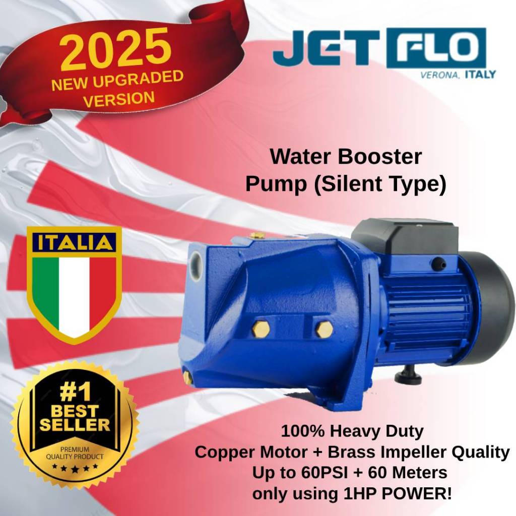 [NEW] ITALY Jet Pump 1 HP Water Booster Pump Jet Matic Premium Avia ...