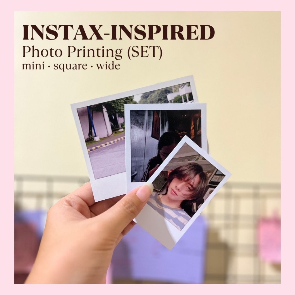 Instax-inspired Set Photo Printing (Mini, Square, Wide) | Shopee Malaysia