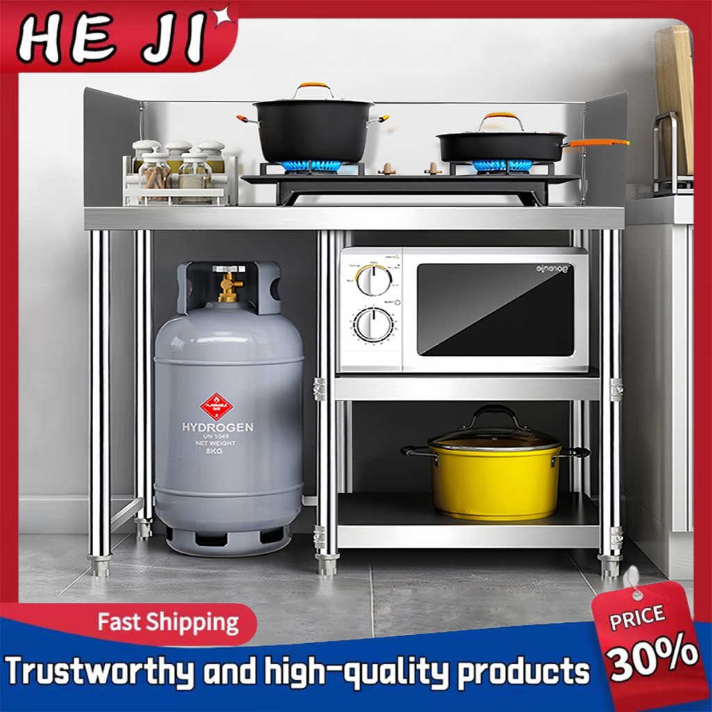 304 Stainless Steel Kitchen Stove Rack 2 layer Burner Stand Gas Rack ...