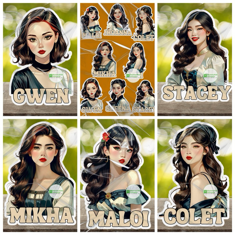 BINI Cute CARTOON Theme Wall Decor A4 Size Laminated | Shopee Malaysia