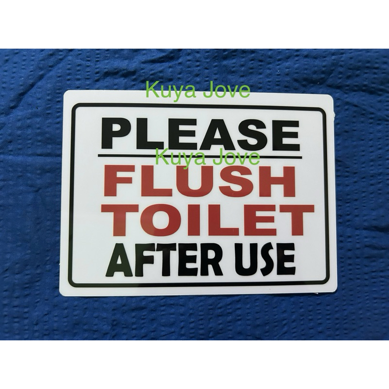 Flush Toilet Signage | Shopee Malaysia