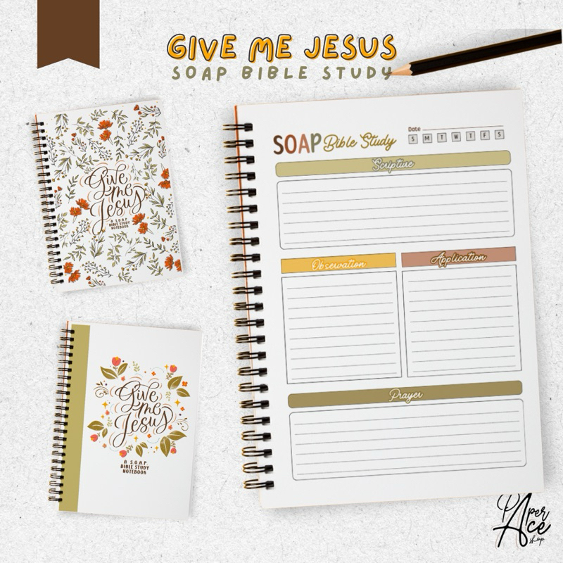 SOAP Bible Study Notebook | Journal | Faith Planner | Scripture Notepad ...