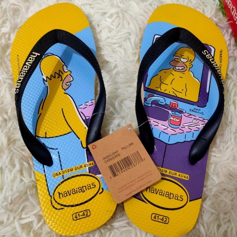 (THE SIMPSONS) COLLECTION FLIP FLOPS | Shopee Malaysia