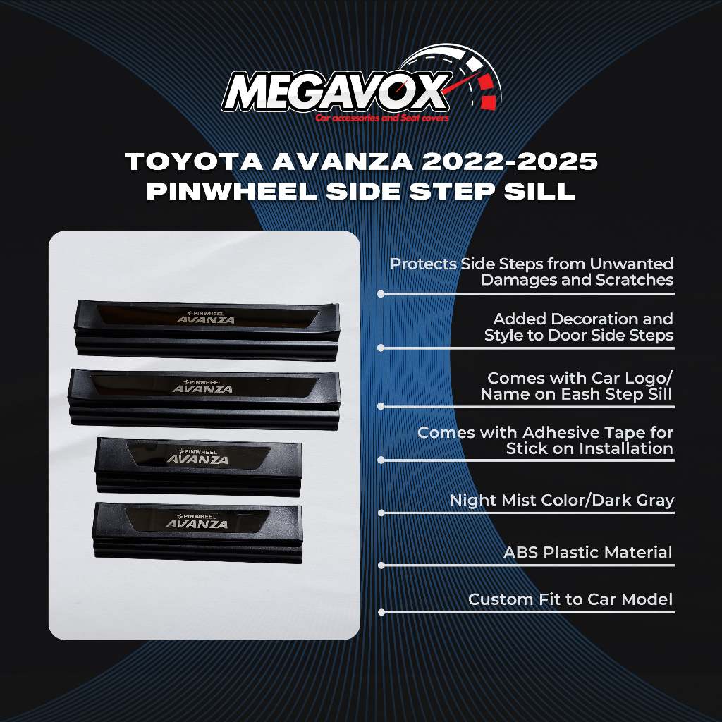 Toyota Avanza 2022-2025 Pinwheel Side Step Sill | Shopee Malaysia