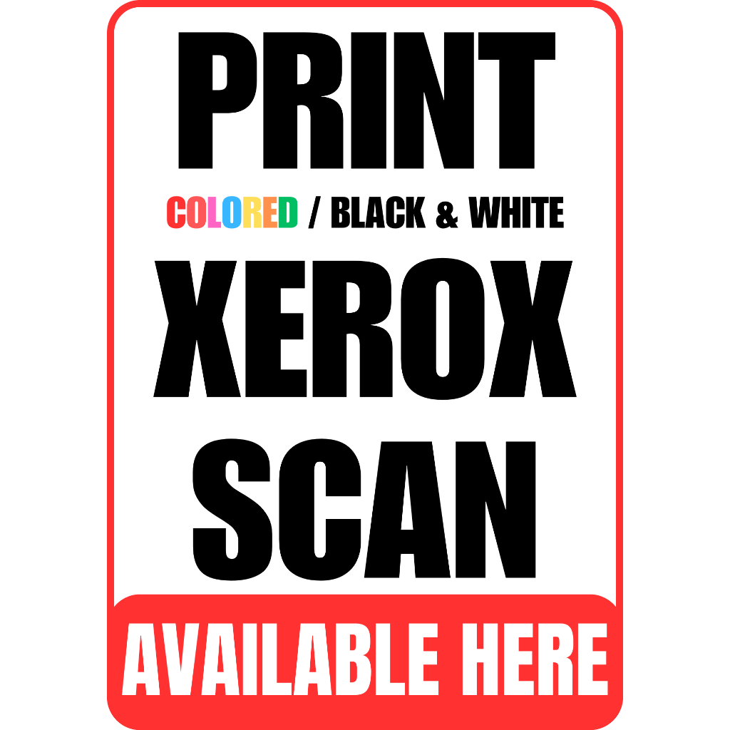 PRINT / XEROX / SCAN SIGNAGE - A4 Size Laminated | Shopee Malaysia