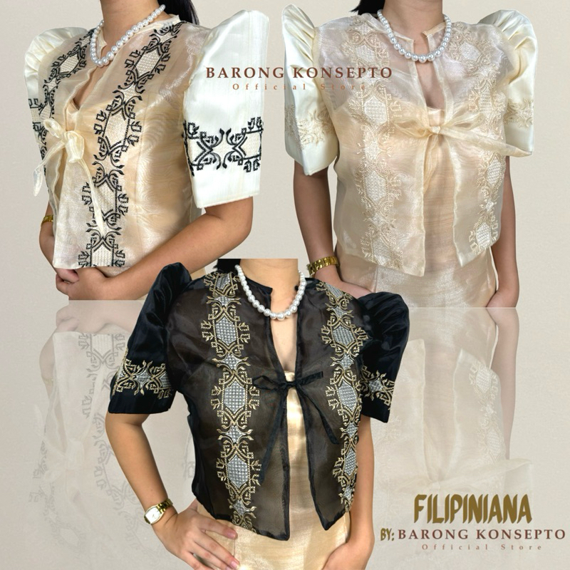 Filipiniana MC BOLERO RIBBON W/ BURDA - Modern Filipiniana Designs ...