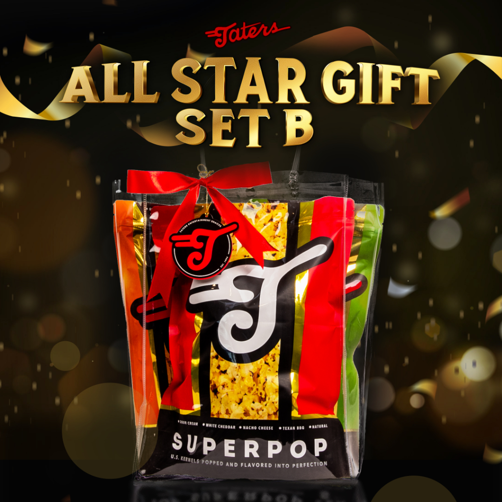 TATERS ALL STAR GIFT SET B (1 Family Superpop, 1 Tall Tofu Chips, 1 ...