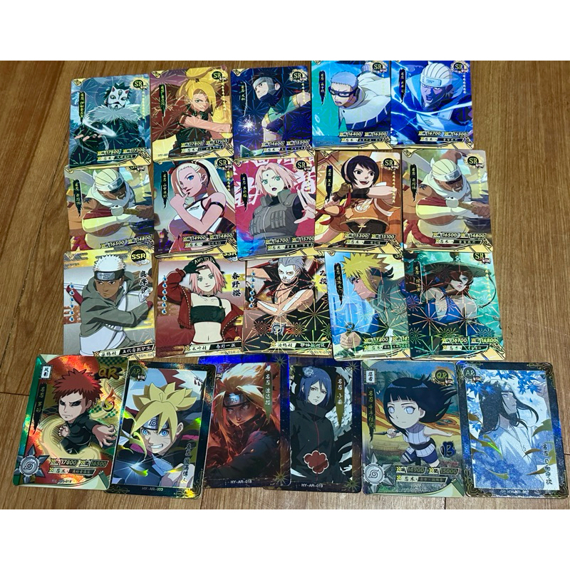 Naruto Thick SR and SSR Card Set 21 pcs take all Set C | Shopee Malaysia