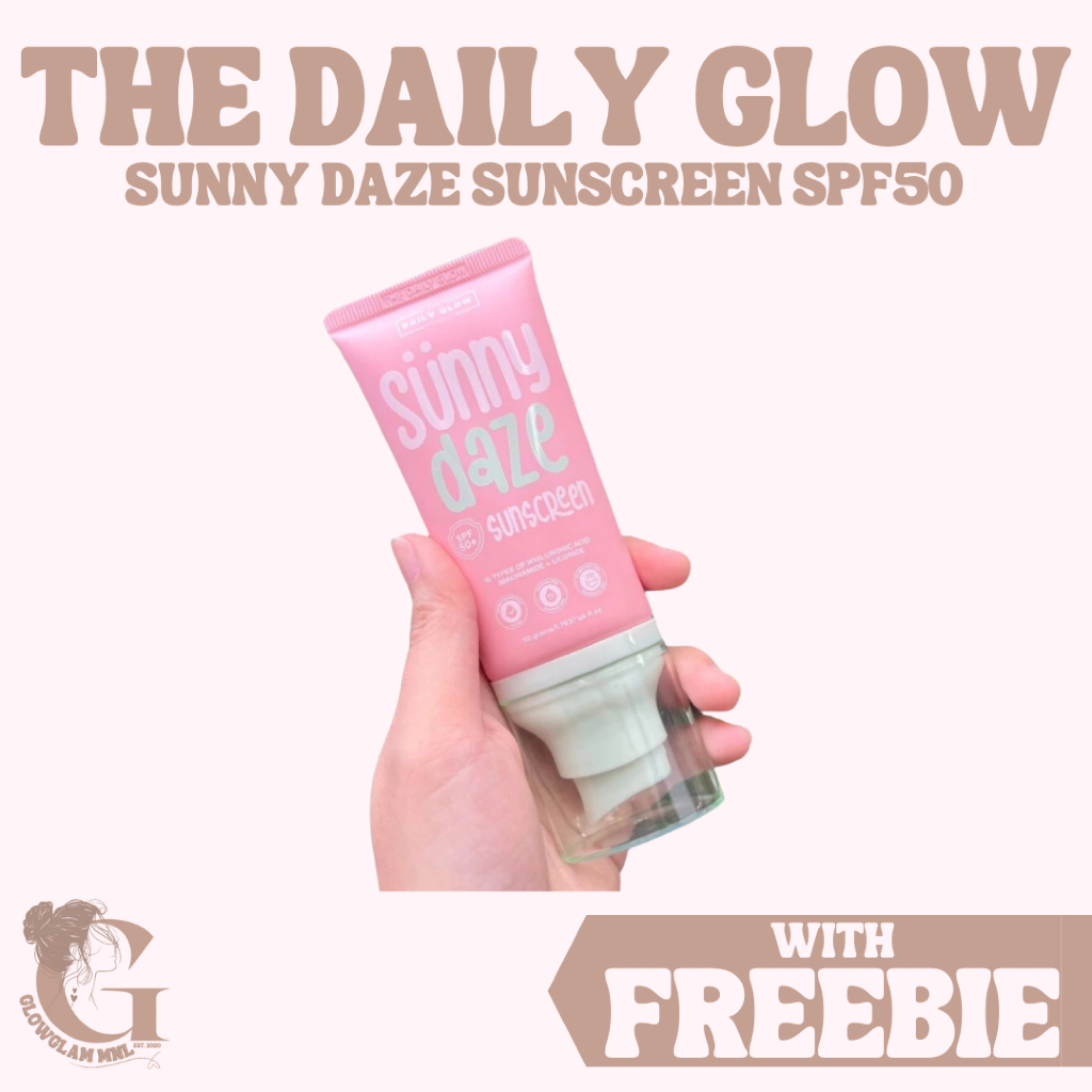 (WITH FREEBIE) The Daily Glow Sunny Daze Sunscreen SPF50 50g | Shopee ...