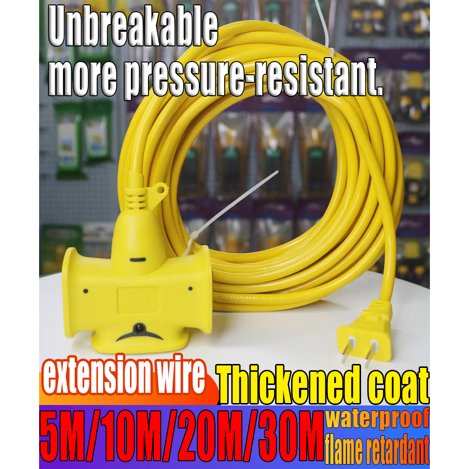 Extension Cord Socket long Plug-in Strip 5M/10M/20M/30M Electric ...