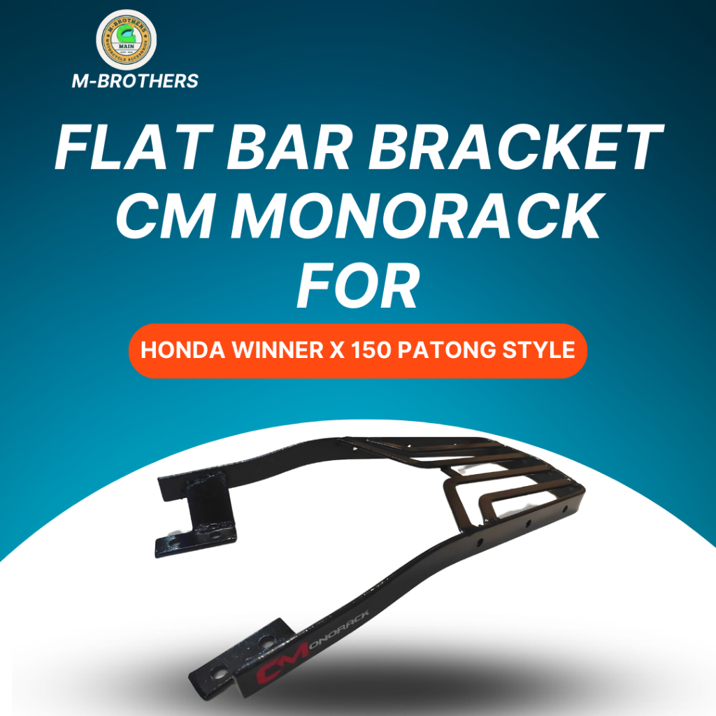 Honda Winner X 150 Patong Style CM Monorack Flat Bar Bracket for ...